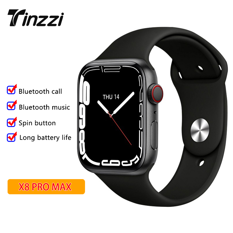 X8 PRO MAX Smart Watch 1.69" HD Full Touch Smartwatch Bluetooth-Call ...