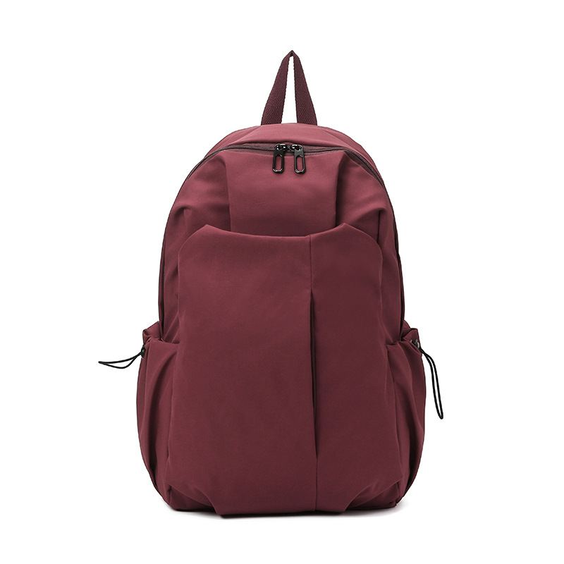 School bag backpack red junior high school hiking bag women's ...