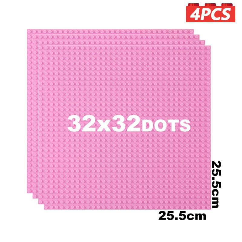 MKTOYS 4PCS Base Plates 32*32 DOTs Classic Building Blocks Baseplate ...