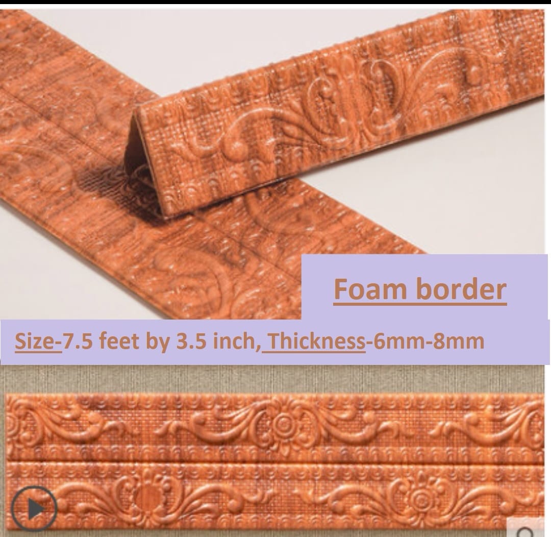 3D Wall Trim Line Self Adhesive Skirting Border Waterproof Baseboard ...