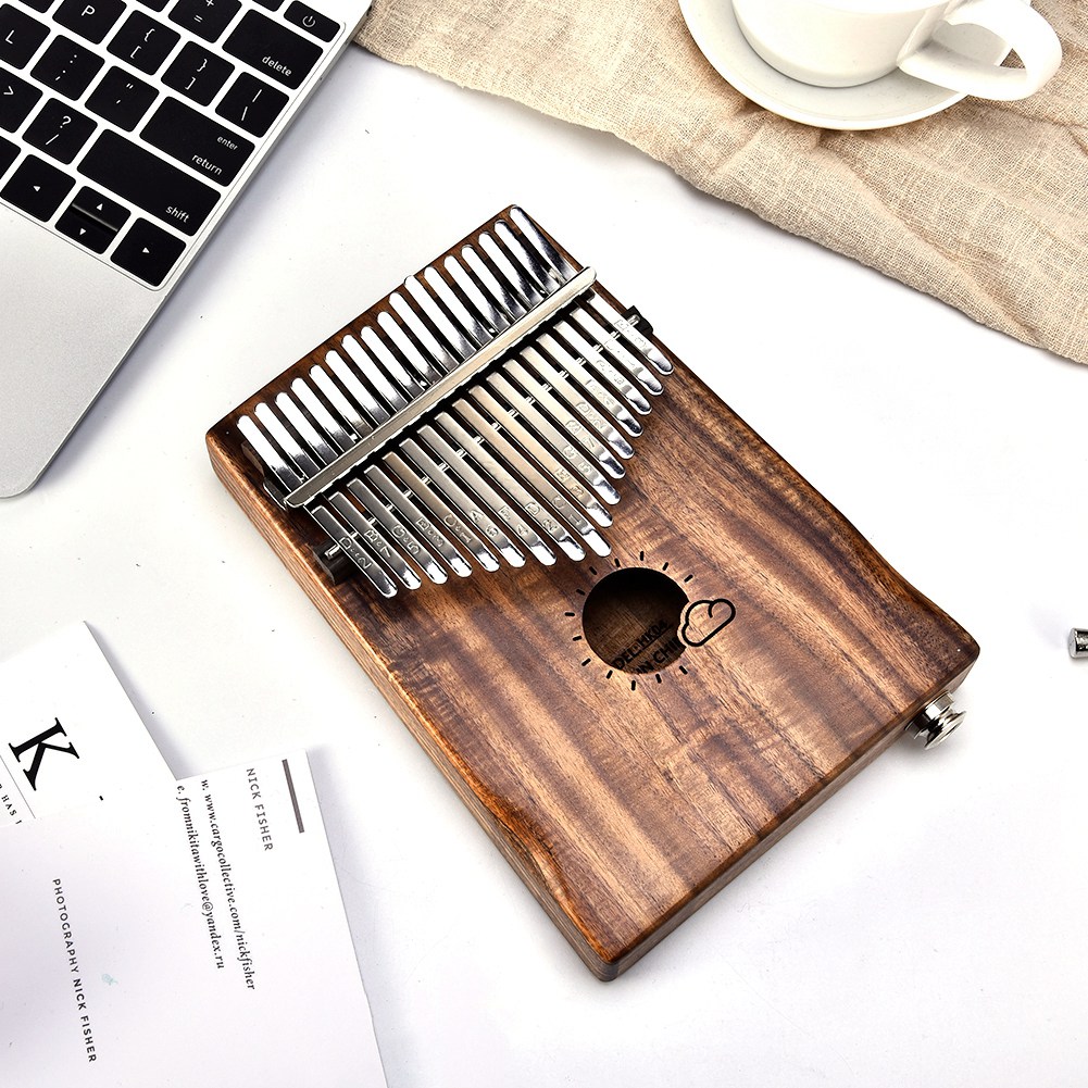 17-Key EQ Kalimba, Electric Finger Thumb Piano Built-in Pickup with 6 ...