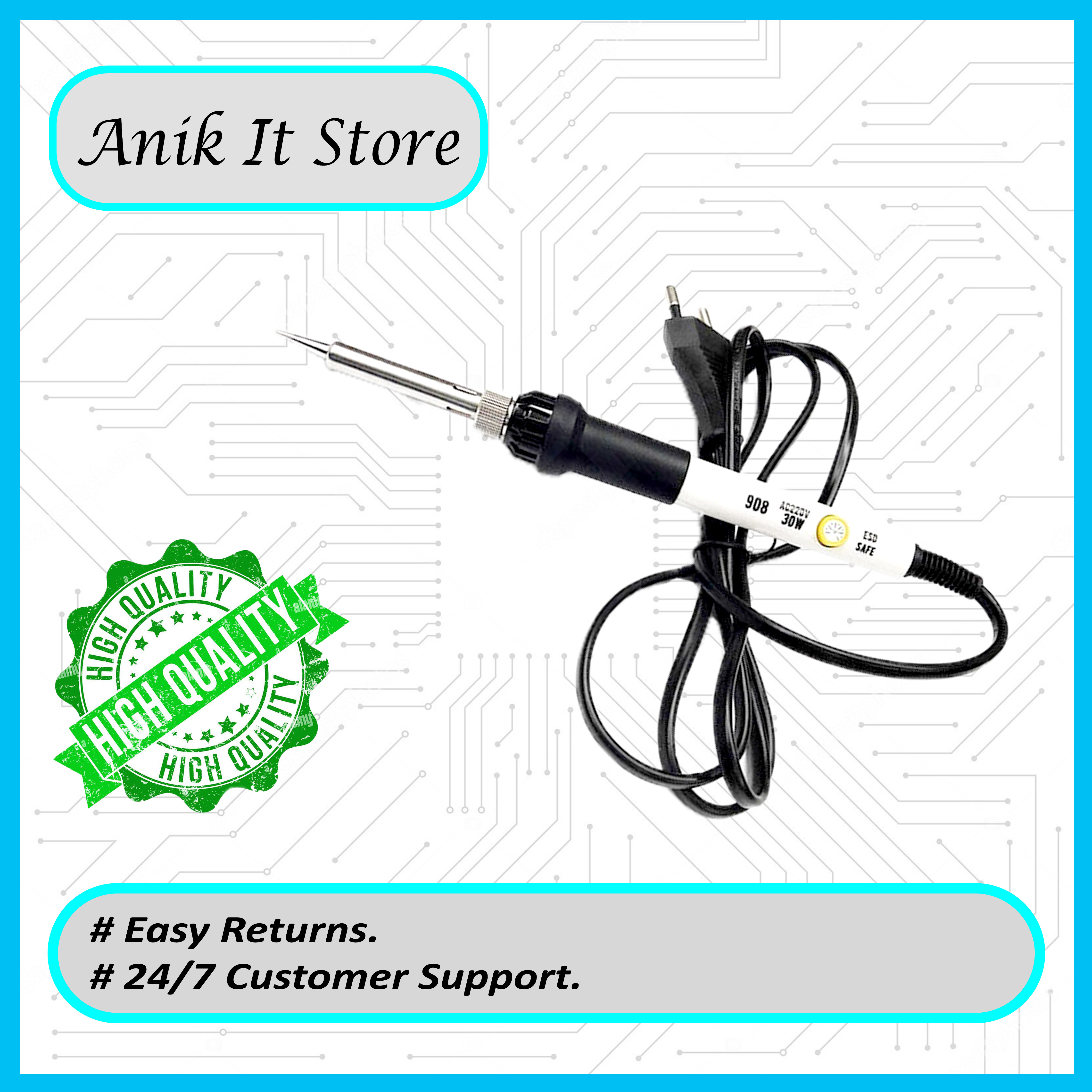 Professional Soldering Iron Combo With Metal Stand And 908 Iron