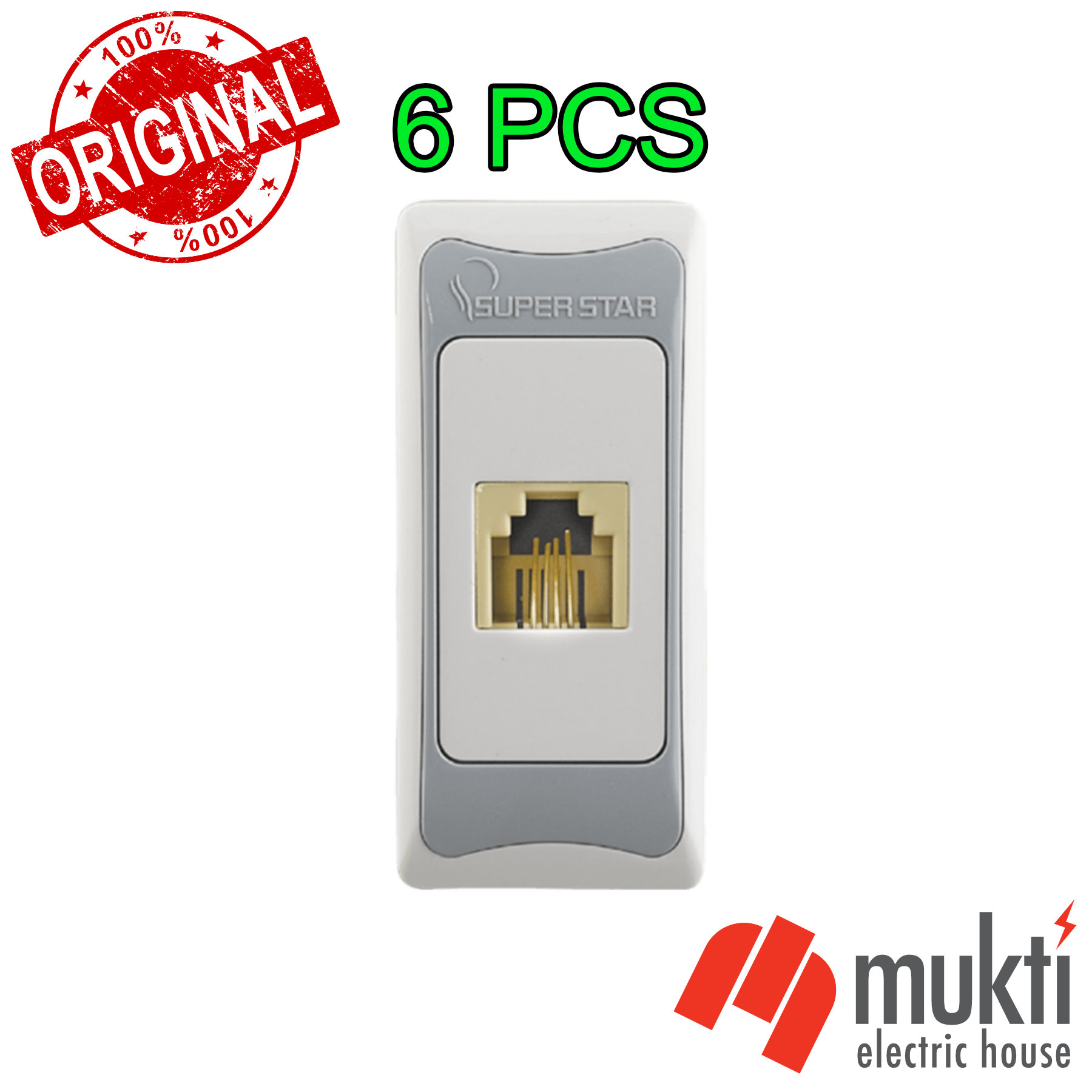 Super Star Premium Series Telephone Piano Switch Socket SuperStar SSG ...