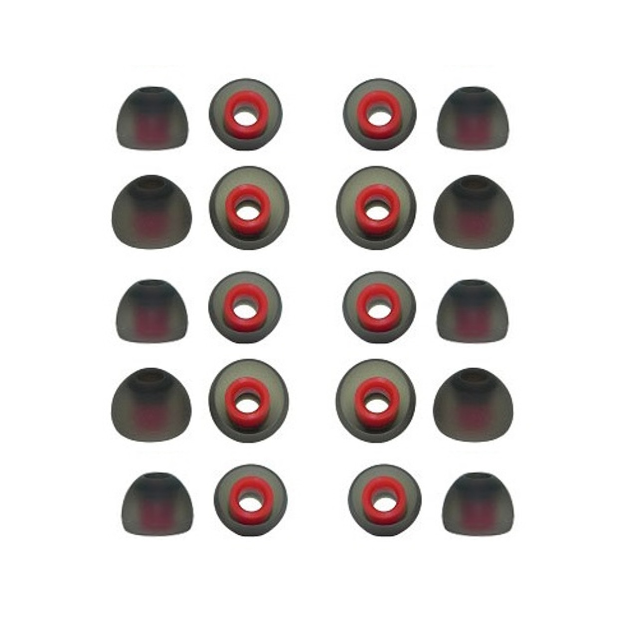 Silicone Headphone Rubber Earbuds Tips, Eartips, Earpad 2 Size 10 ps ...