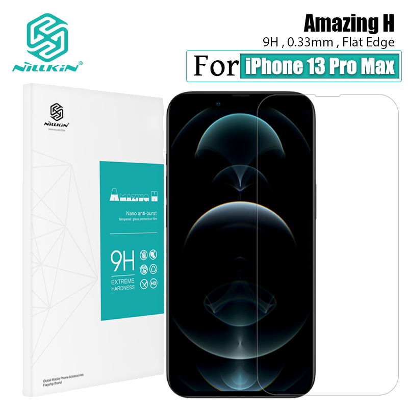 Nillkin 9H Tempered glass for iPhone 13 Pro Max Screen Protectors H 0.33MM Anti-glare Explosion ...