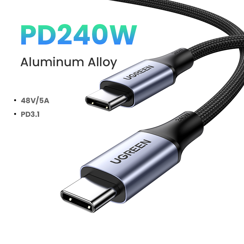 【PD 240W】UGREEN 240W USB C To USB Type C Cable Ultra Fast Charging ...
