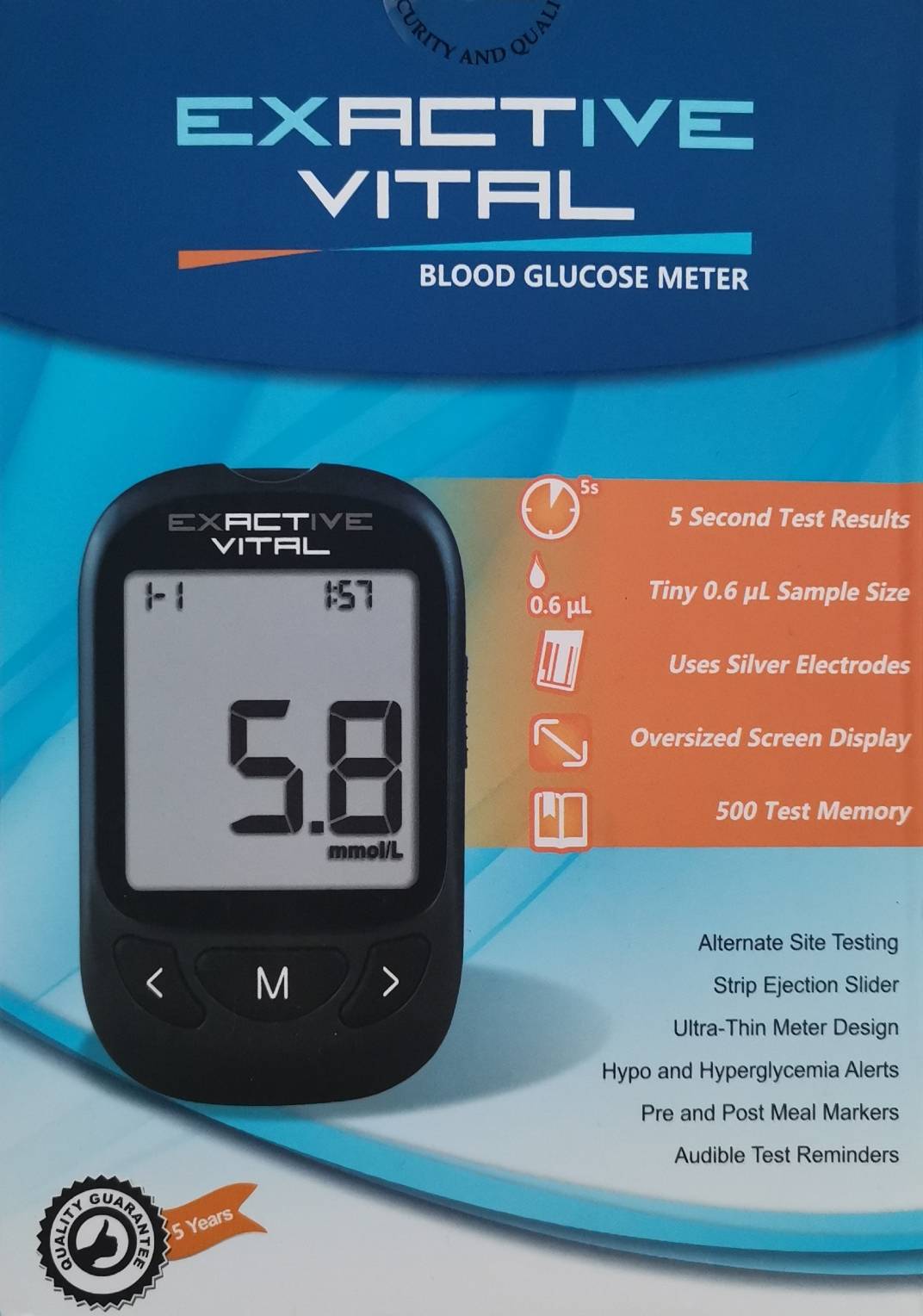 Exactive Vital Blood Glucose Monitor System full set | Daraz.com.bd
