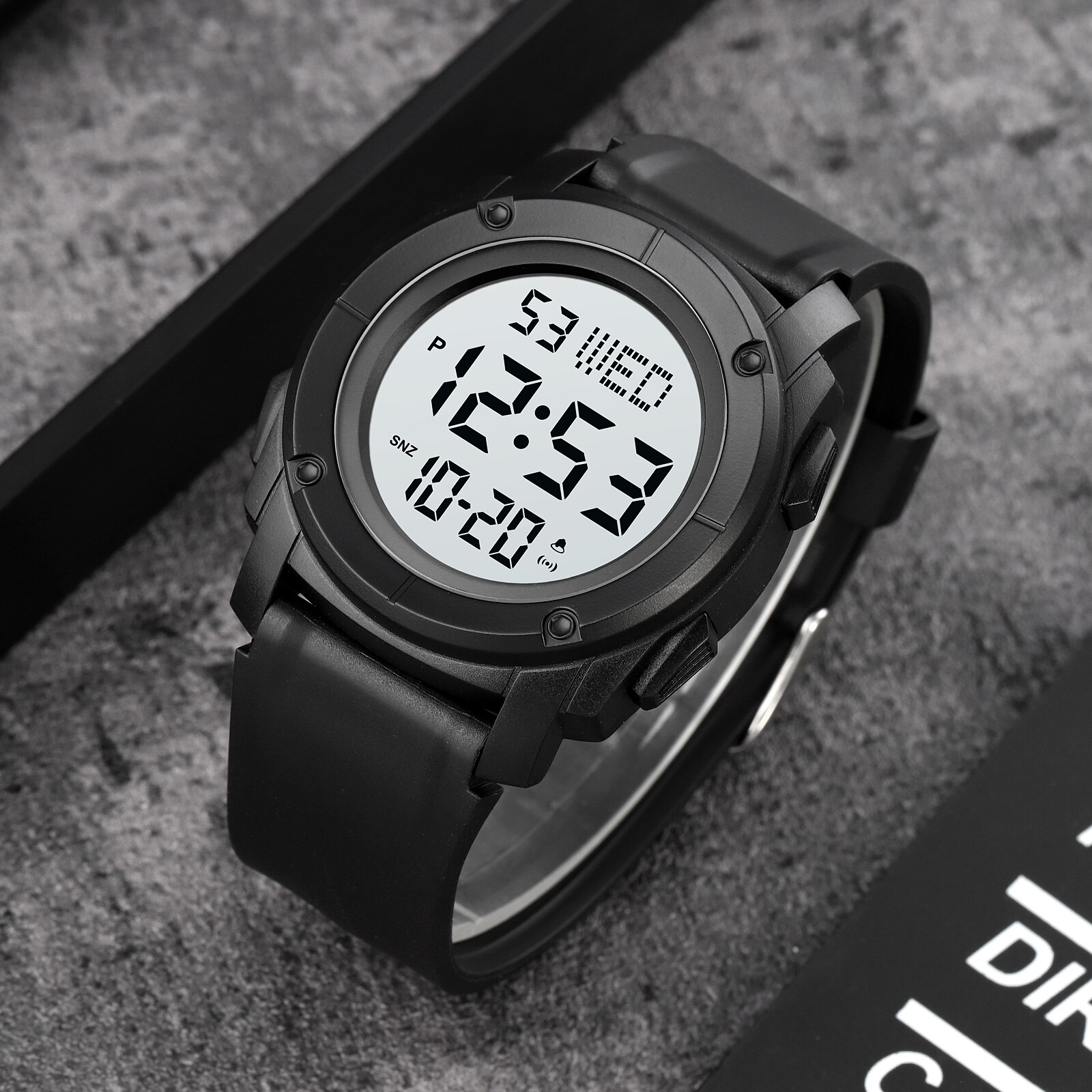 SKMEI Outdoor Military Countdown Sport Watch Men Alarm Clock 5Bar Waterproof Watches LED Digital ...