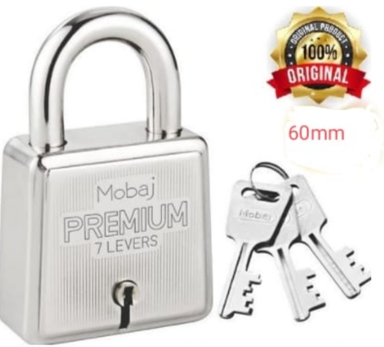 Mobaj Premium 7 Lever Pad Lock 60 mm each ,Heavy-duty padlocks for ...