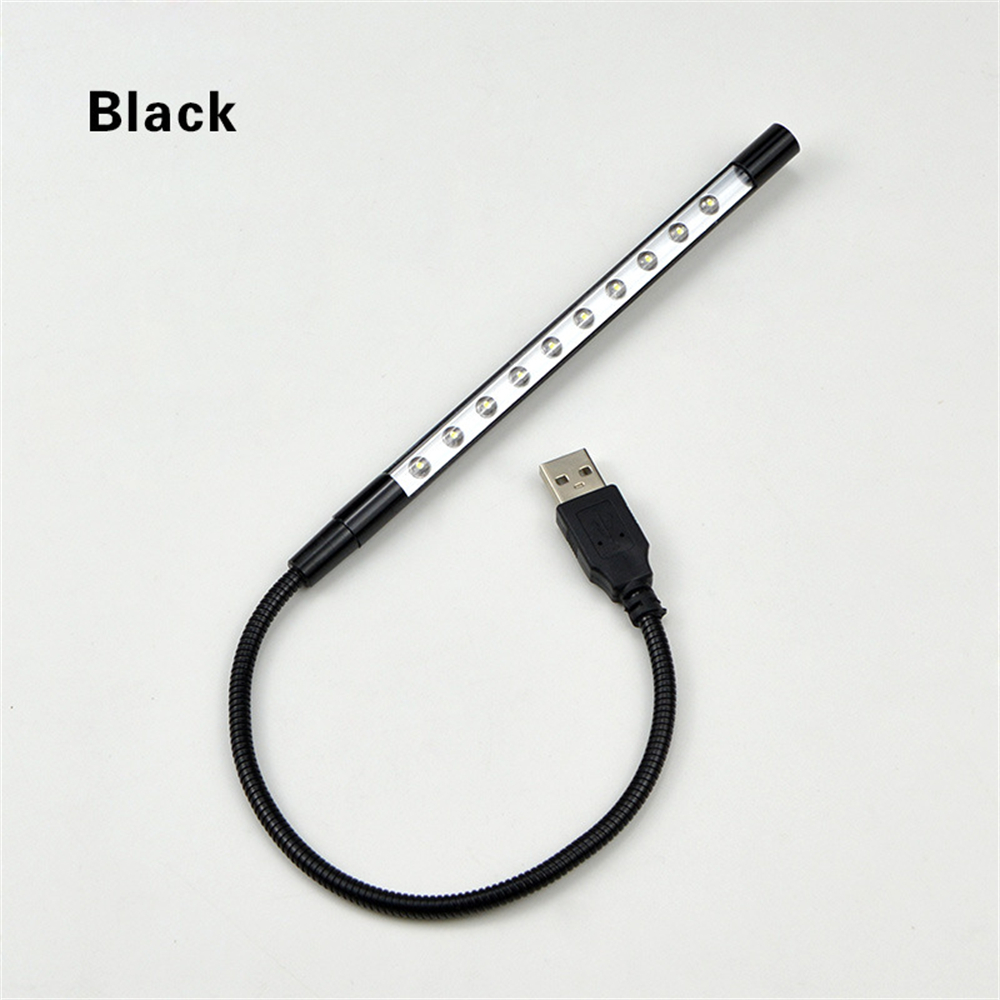 Mini Portable USB LED Book Light Ultra Bright Reading Book Lamp 10 Lights For Power Bank PC ...