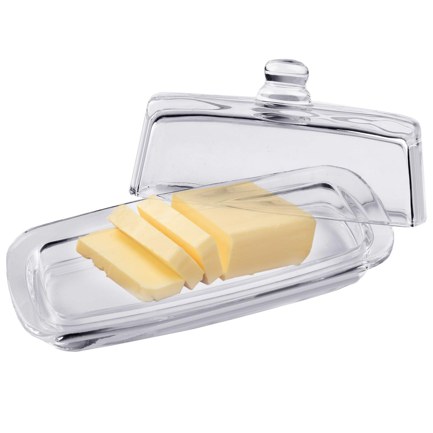 Glass Butter Dish Premium Butter Dish with Lid and Easy Grip Handle Easy to Use and 100 Food Safe Dishwasher Safe Classic Addition Daraz .bd