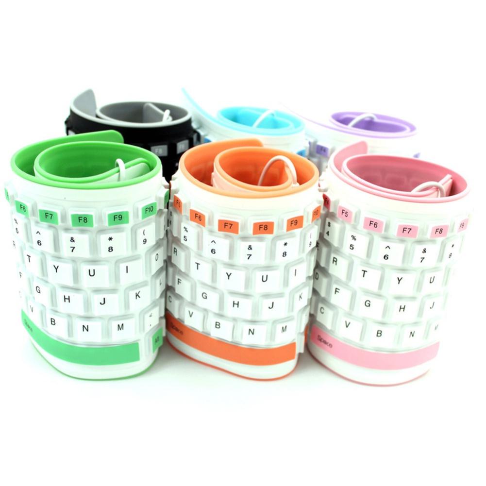【High Cost-Performance】 Portable silent foldable silicone keyboard ...