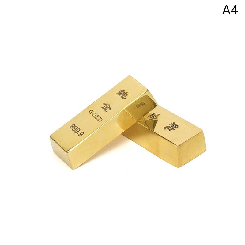 Pure copper imitation gold bar fake bar ingot brass solid props gold ...
