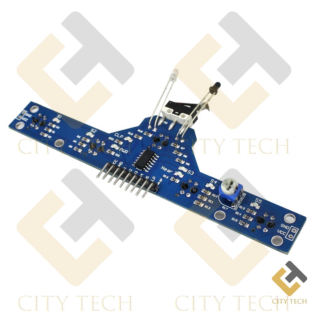 Tracking Sensor 5 Channel Detection IR Infrared Line Sensor Module BFD ...