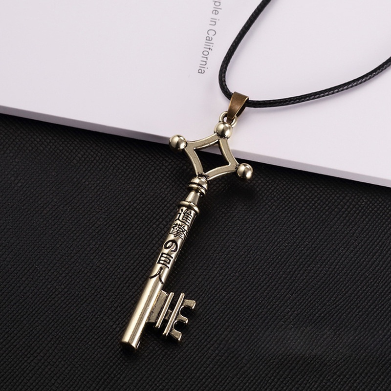 Anime Attack on Titan Necklace Eren Key Pendant Shingeki No Kyojin ...