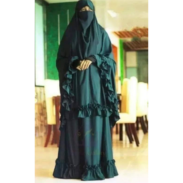 Malaysian Stylish Khimar Burka with Hijab And Niqab Full Set For ...