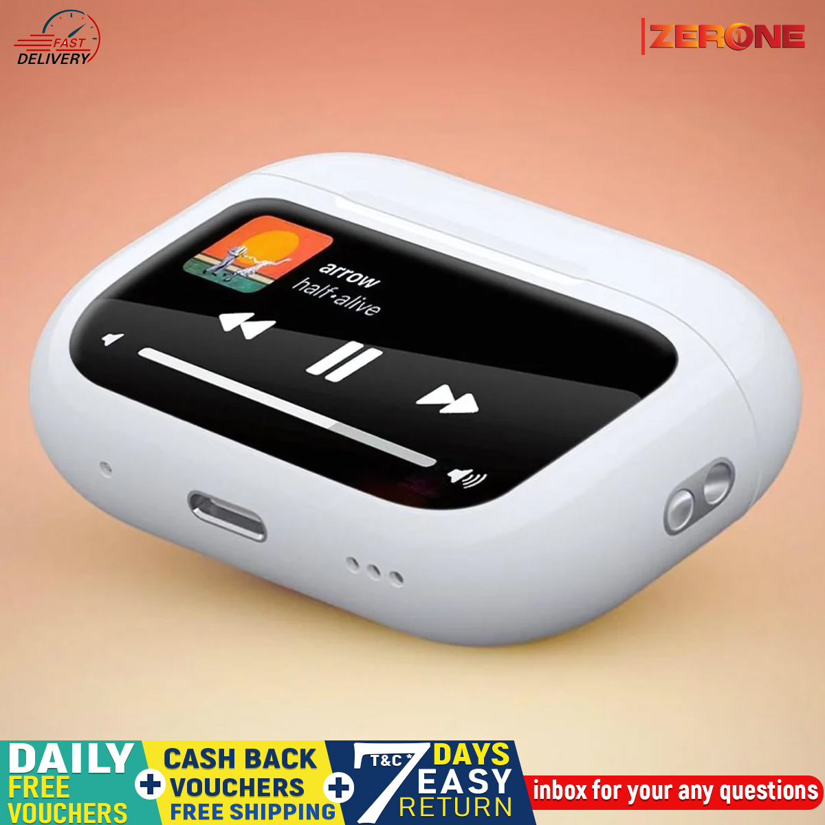 A9 Pro 2th Gen Digital Display Touch Screen Active Noise Reduction LCD ...