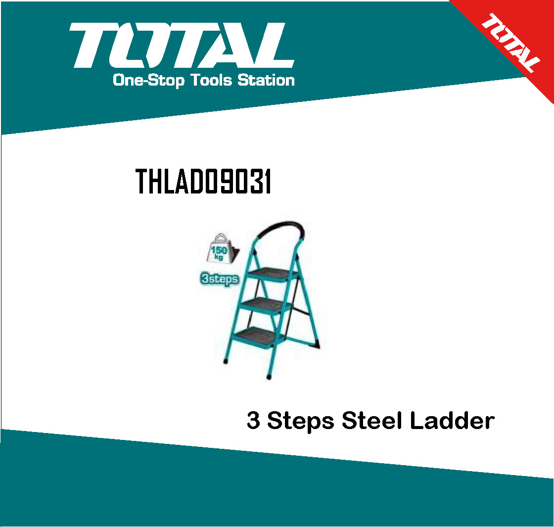 Premium 3-Step Steel Ladder - High-Quality | Daraz.com.bd