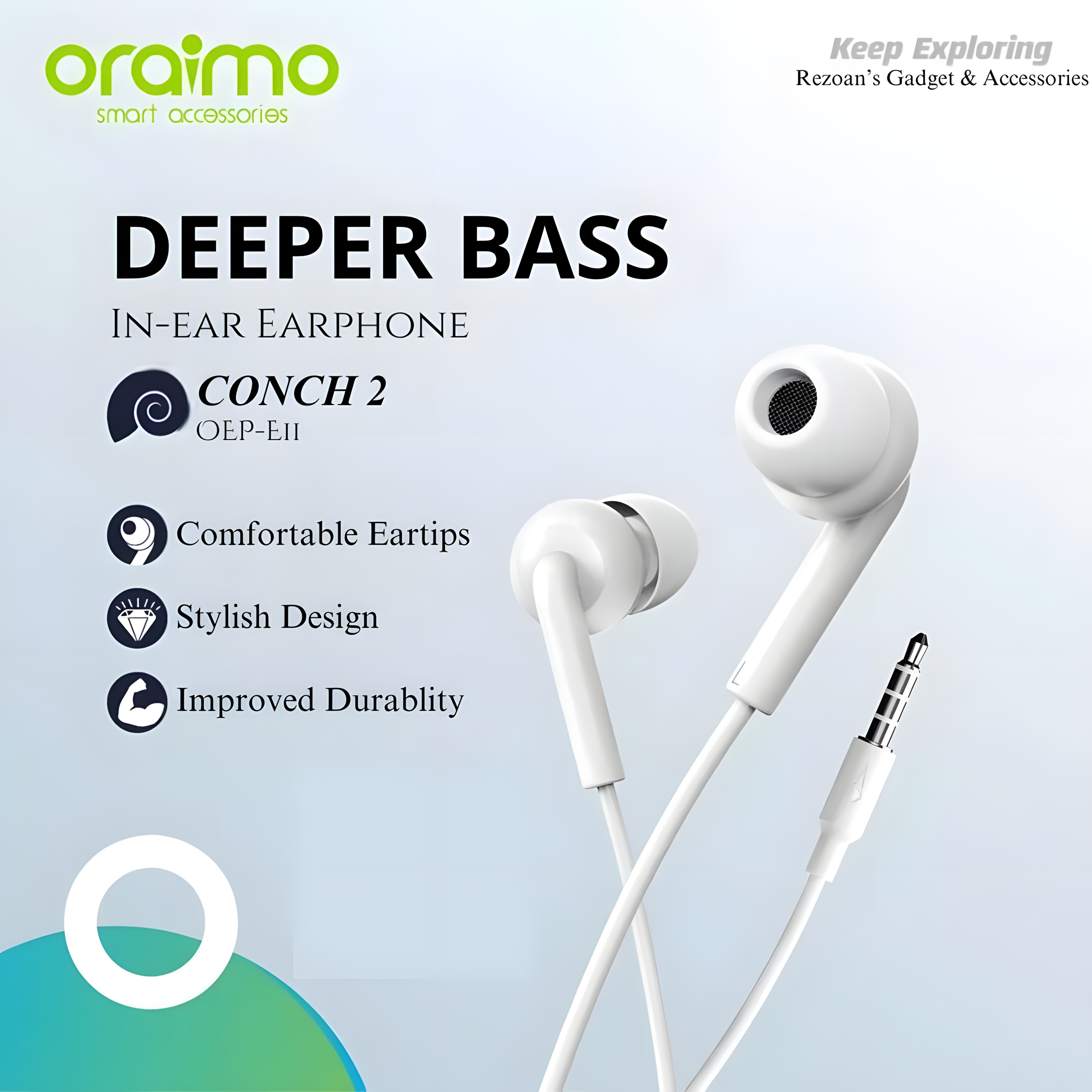 Oraimo Conch 2 Oep E-11 Earphone | Daraz.com.bd
