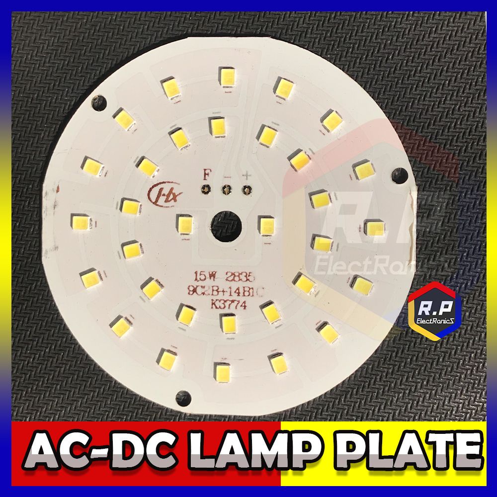 AC DC LED PLATE - 3 CONNECTION POINT -Double Battery AC/DC Emergency ...