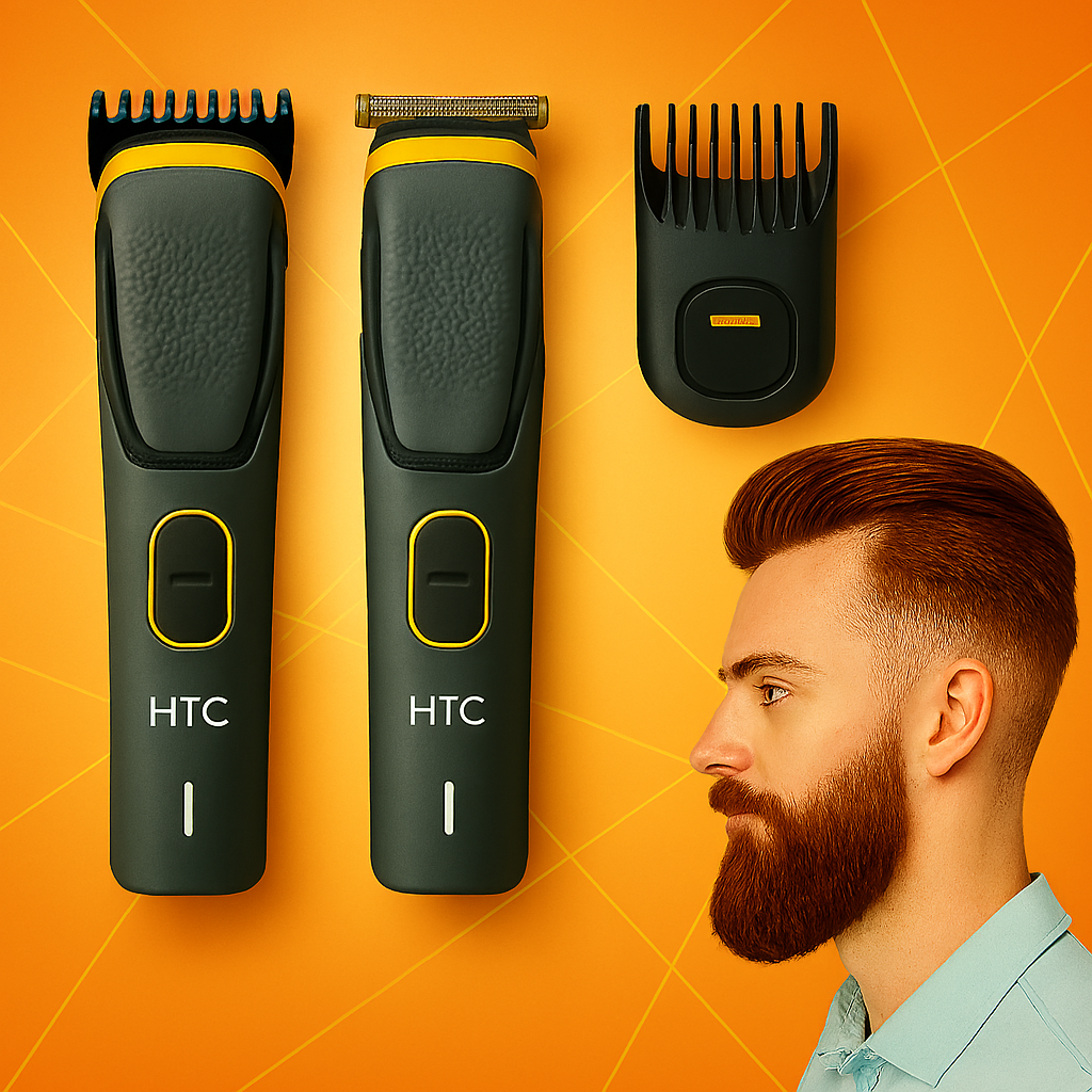 HTC AT-509 Black Cordless and Rechargeable Hair and Beard Trimmer ...