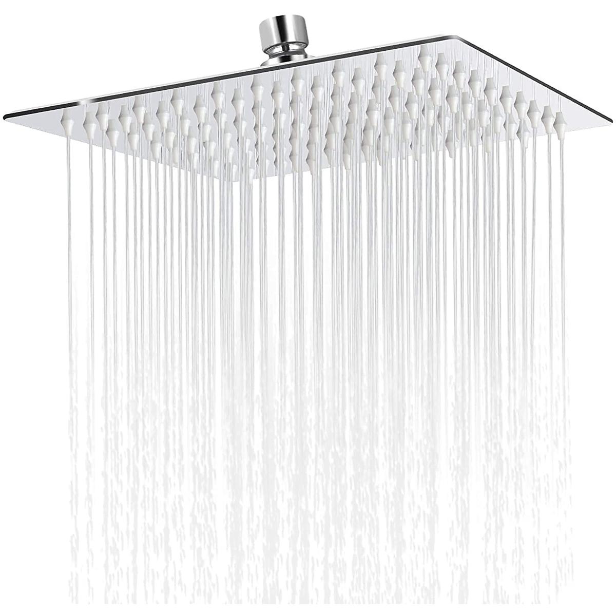 8x8 Inch Mirror Finish Stainless Steel 304 Square Ultra Slim High ...