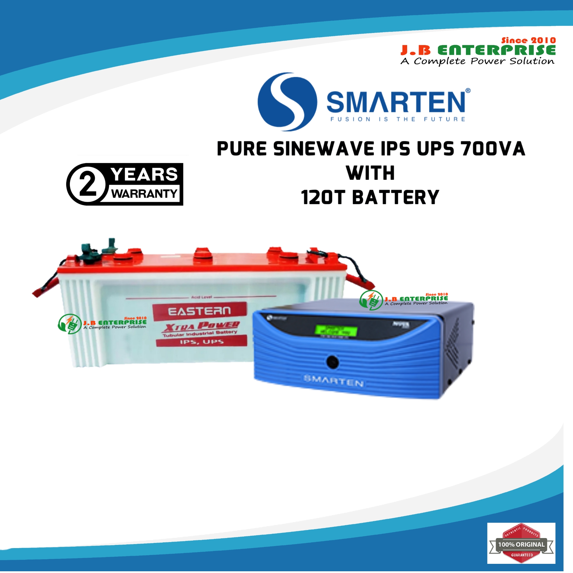 smarten ips 700va 120t combo package with eastern battery - ips machine ...