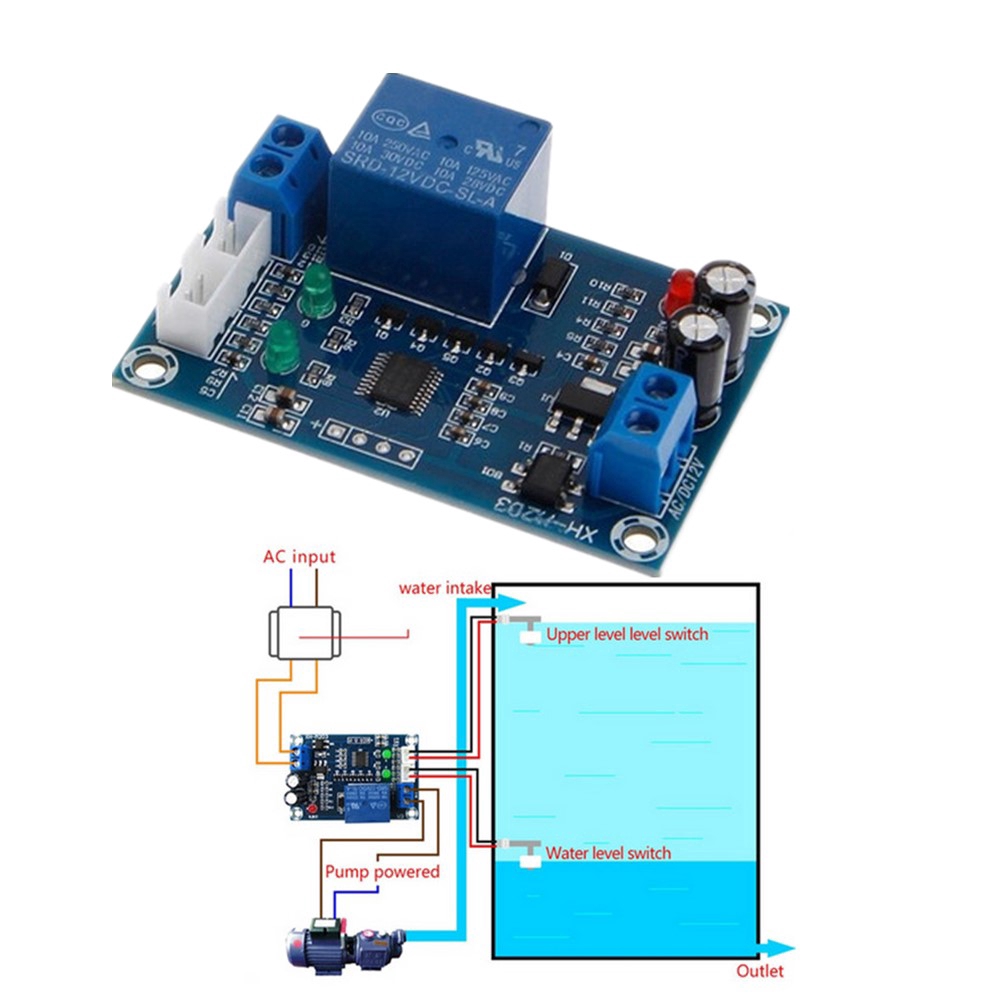 Xh-M203 Water Level Controller Automatic Water Level Controller Water Level Switch Level Water ...