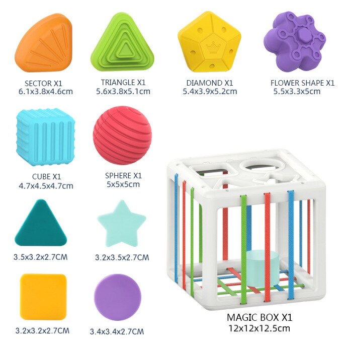 Baby Sensory Shape Sorter Toys Sensory Toys for Autistic Children ...