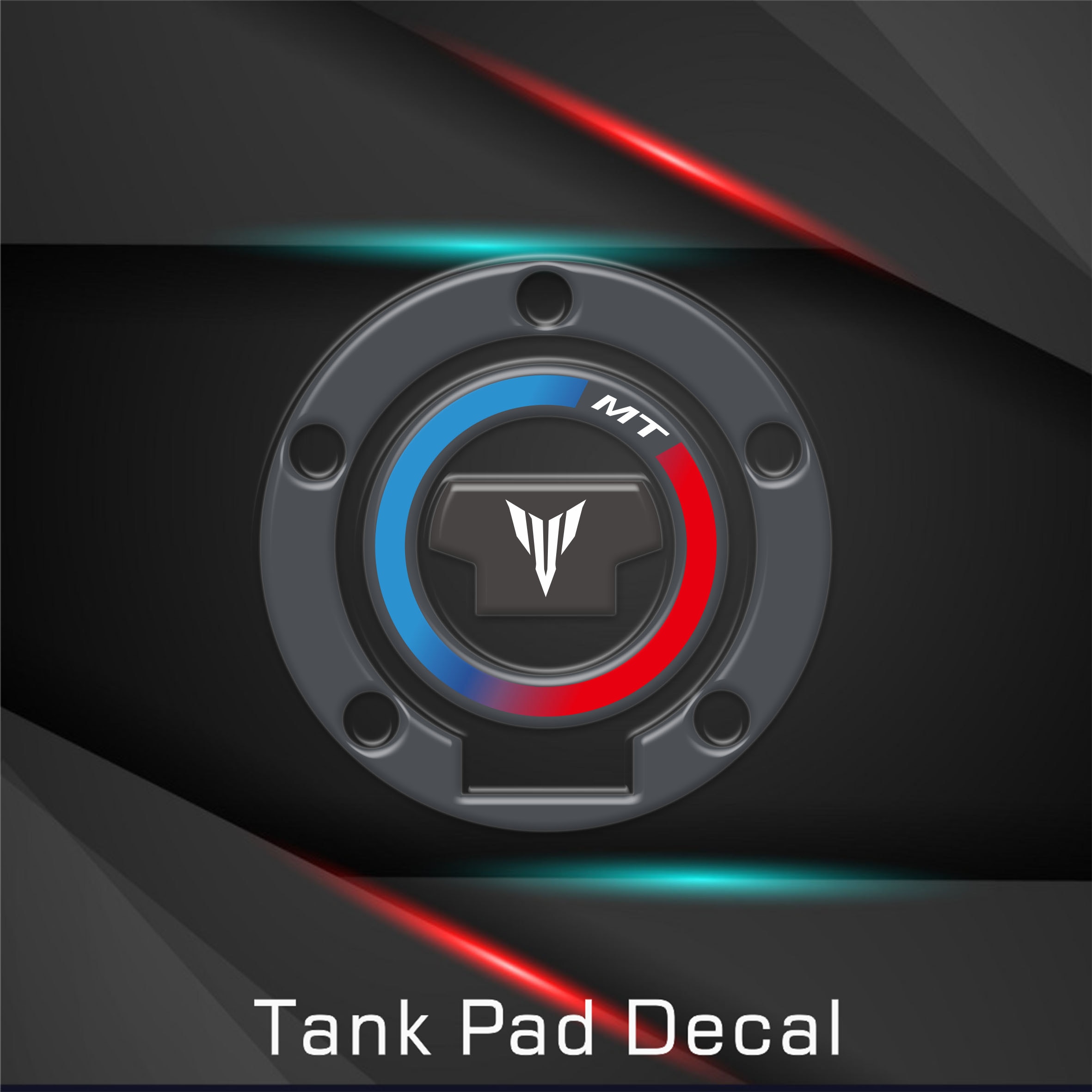 1 Pcs Reflective Vinyl Mt Logo Motorcycle Sticker Tank Decals ForMt07 ...