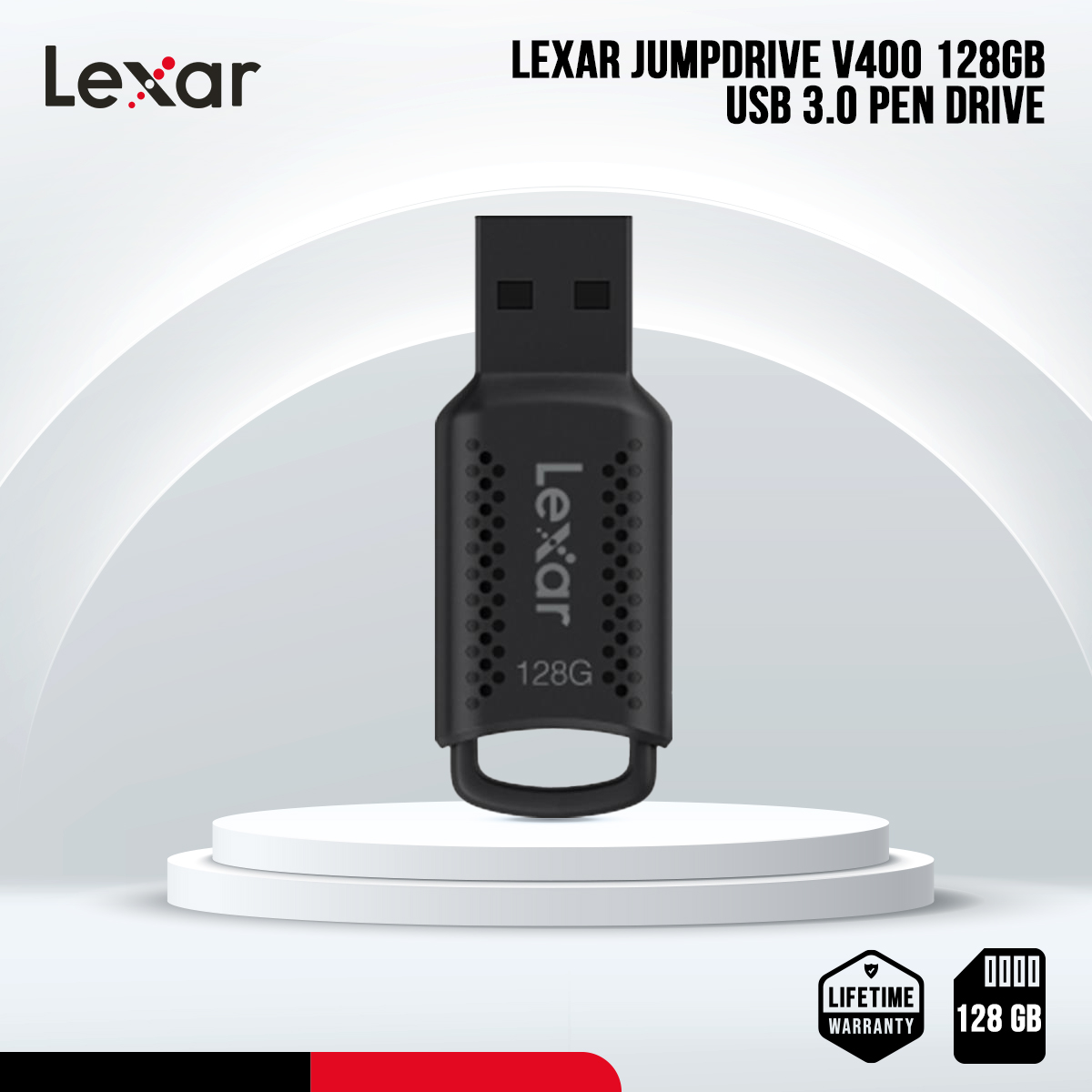 Lexar JumpDrive V400 128GB USB 3.0 Pen Drive with 256-bit AES ...
