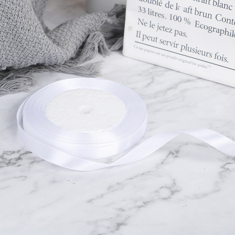 22M/Roll 10mm Silk Satin Ribbons for Crafts Gift Wrap Party Wedding ...