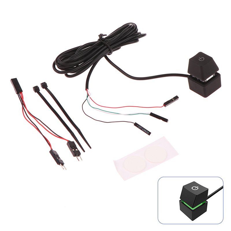 2m Colorful LED Lights Computer Desktop Switch PC Motherboard External ...