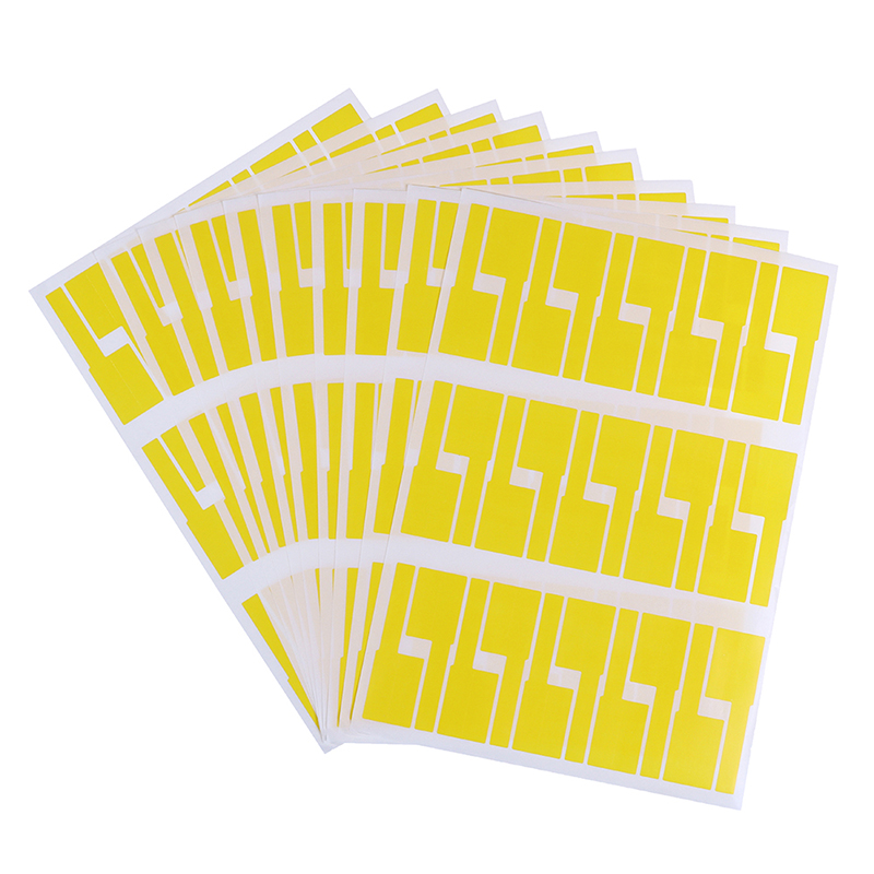 10 Sheets Self-Adhesive Cable Labels Waterproof Identification Tags ...