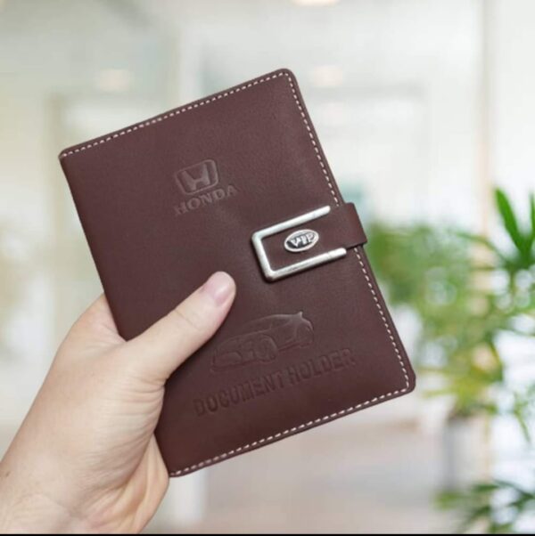 Toyota PVC leather Car Document Holder Bag - Car Paper Bag Organizer ...