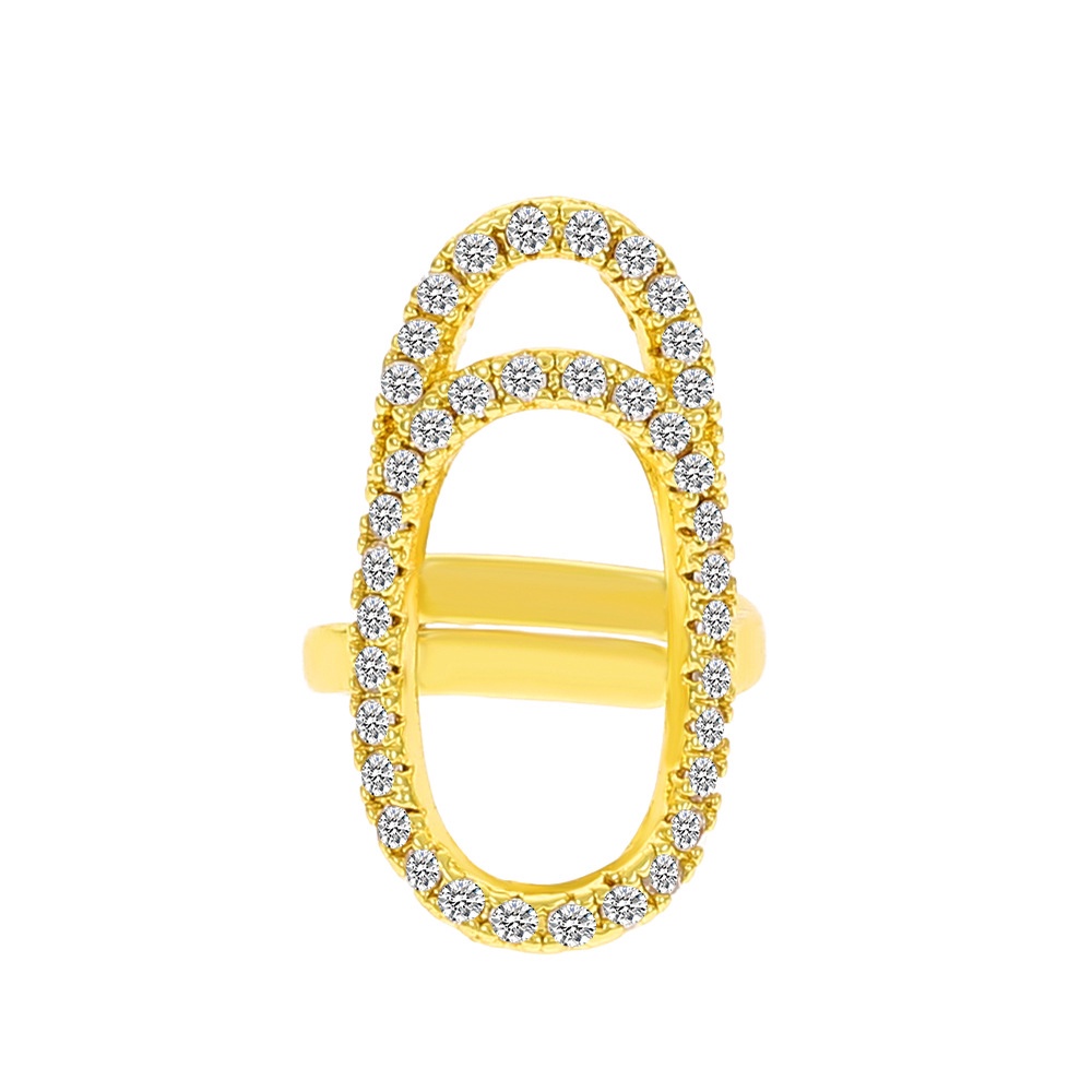 1Pc Delicate Crystal Geometric Nail Cover Rings Set for Women Girl Nail ...