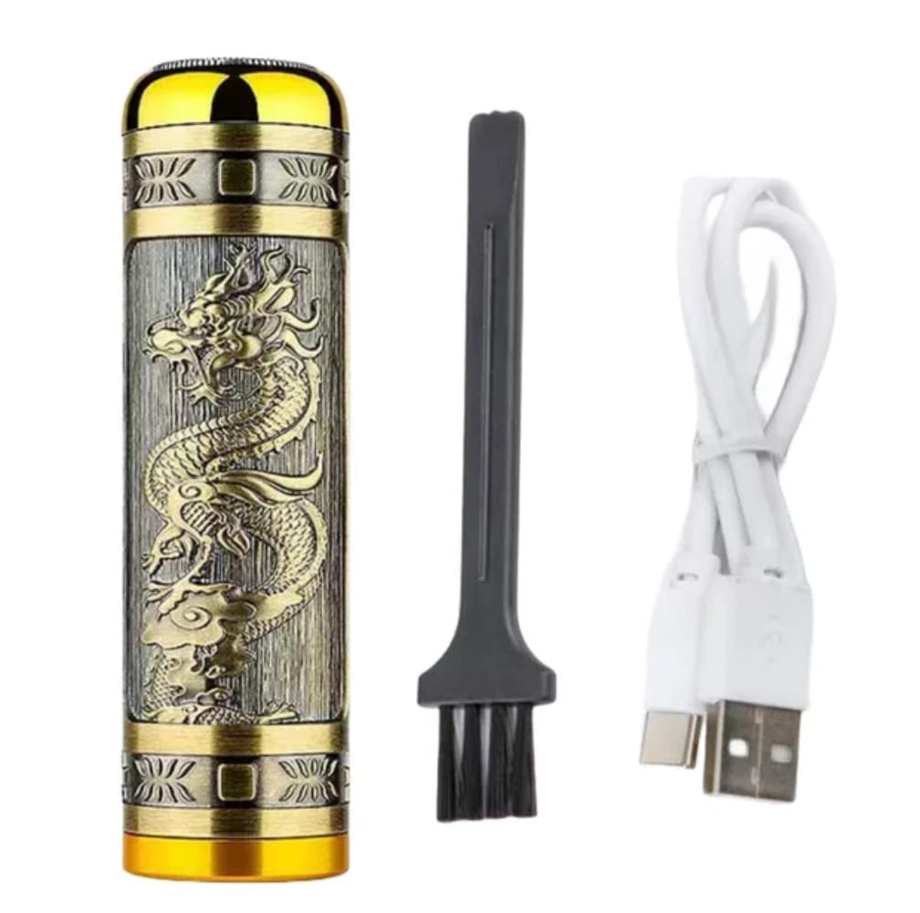 Metal Body mini Electric Shaver Men Vintage Buddha Head Rotary Beard ...