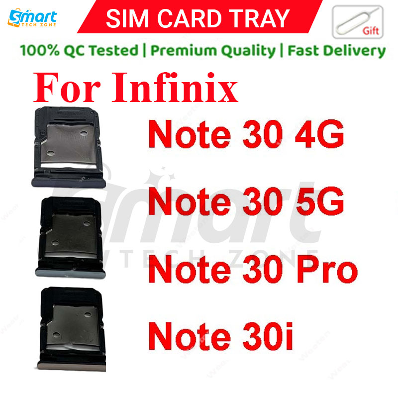 For Infinix Note 30 4G 5G 30 Pro 30i Sim Tray Micro SD Card Slot with ...
