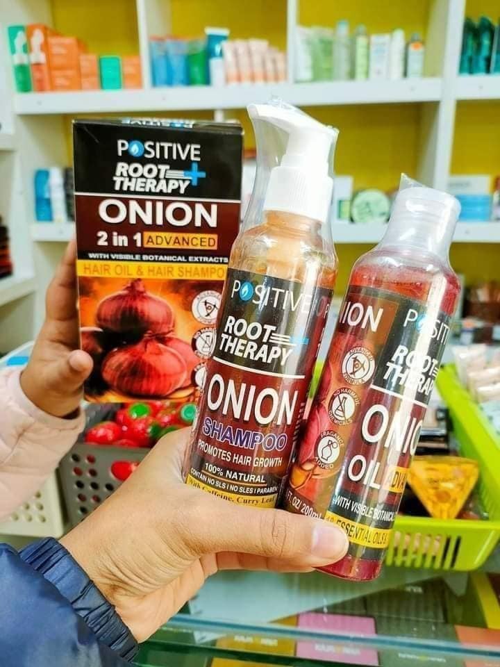 Positive Root Therapy Onion Oil and Shampoo 200ml | Daraz.com.bd