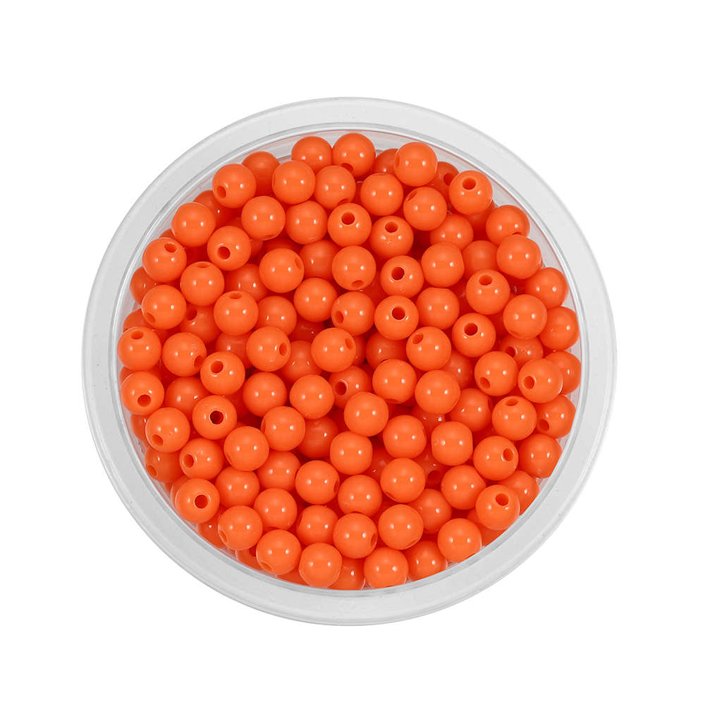 St. kunkka 100PCs 8mm Multi-color Acrylic Beads Round Loose Spacer ...