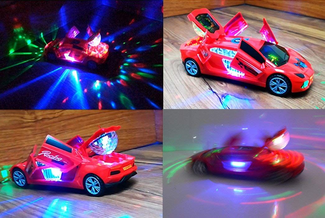 Super Car Toy Bump & Go Toy Car For Kids With 360 Degree Rotation ...
