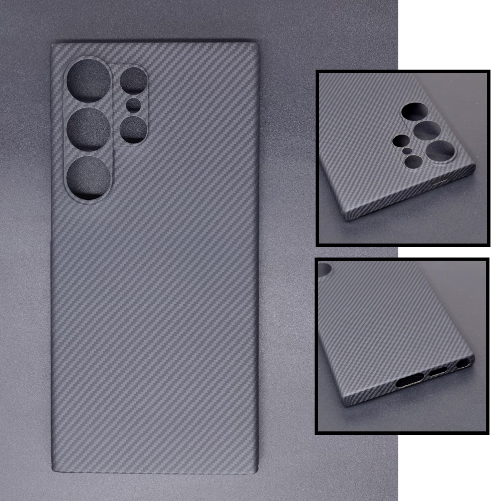 kevlar Real Carbon Fiber Phone Case For Samsung Galaxy S24 23 Ultra Plus Aramid commercial S22 ...