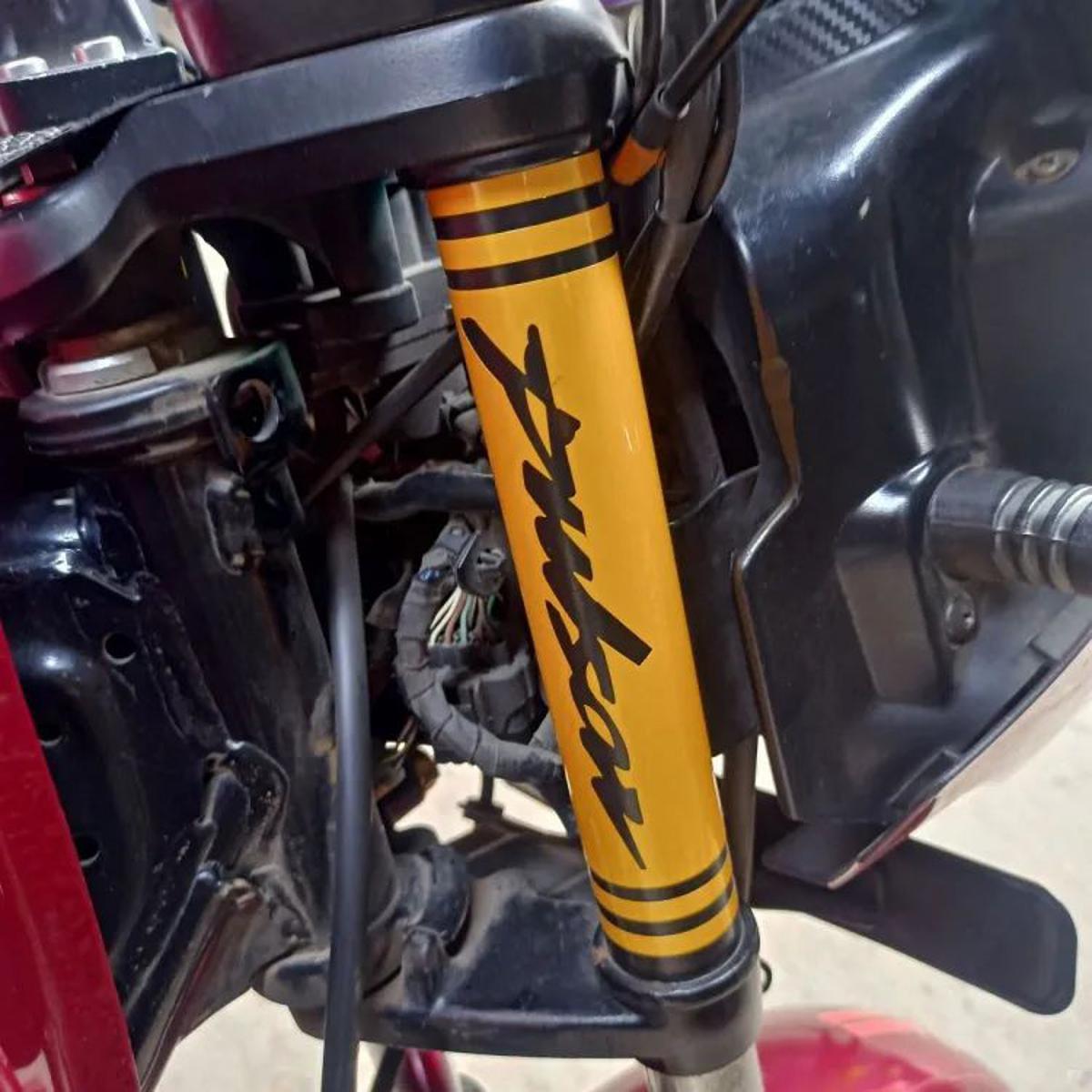 Front Suspension Fork Sticker for Pulsar motorcycle. Golden 2 Pcs ...