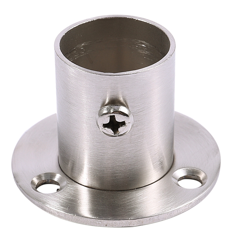 Closet Wardrobe 22mm Dia Pipe Hanging Rail Rod End Support Bracket ...