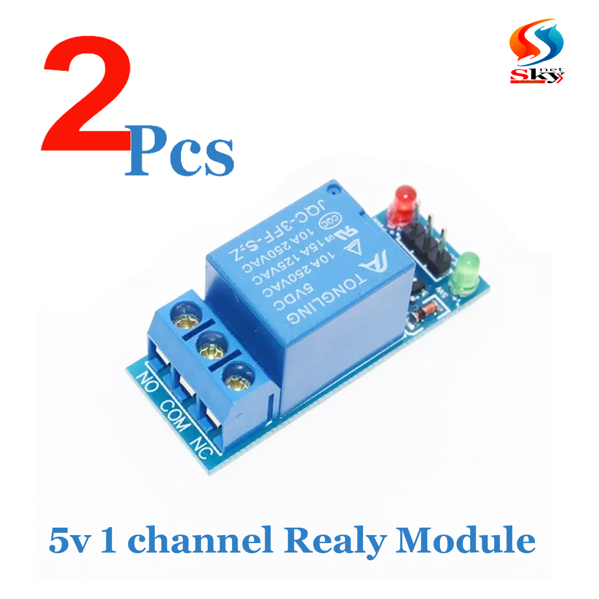 2pcs-Relay Module (5Volt) For Arduino -Blue | Daraz.com.bd