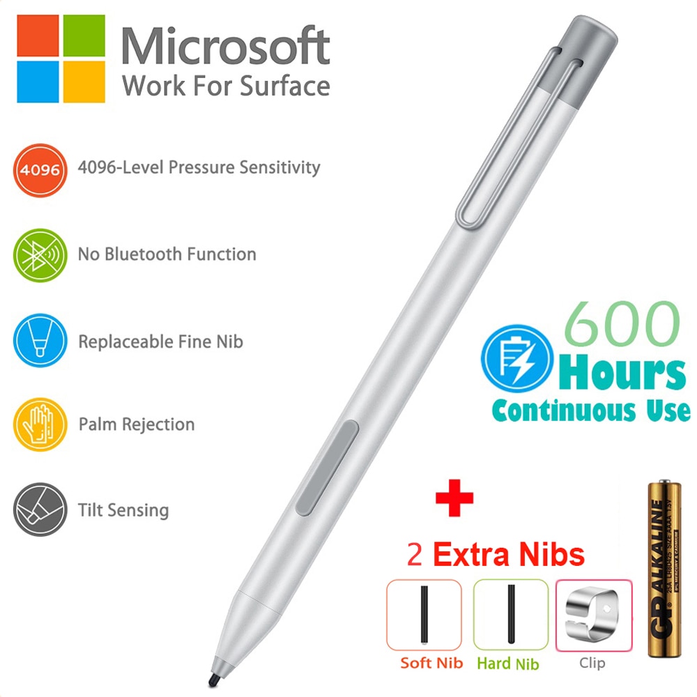 Stylus Pen For Microsoft Surface Pro 8/X/7/6 Surface Laptop 4096 ...