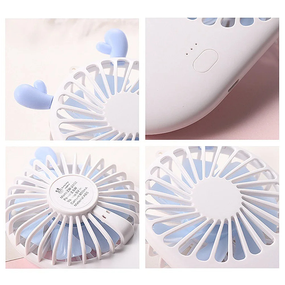 Pocket Fan USB Charging Mini Fan – Handheld and Desktop Silent Portable ...