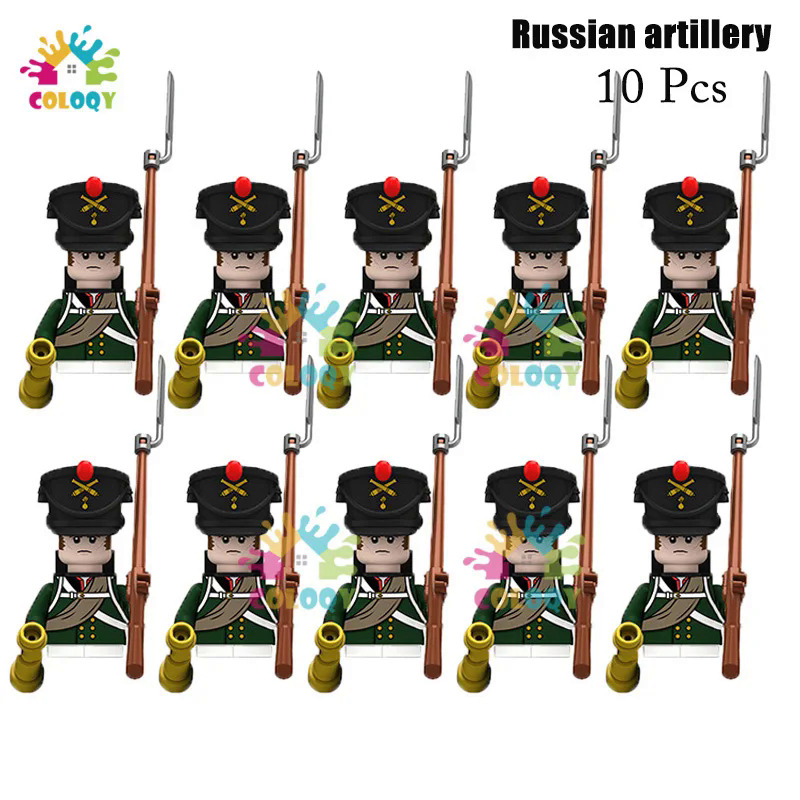 【selevn roind】Napoleonic Wars Soldiers Building Blocks WW2 Mini Action ...