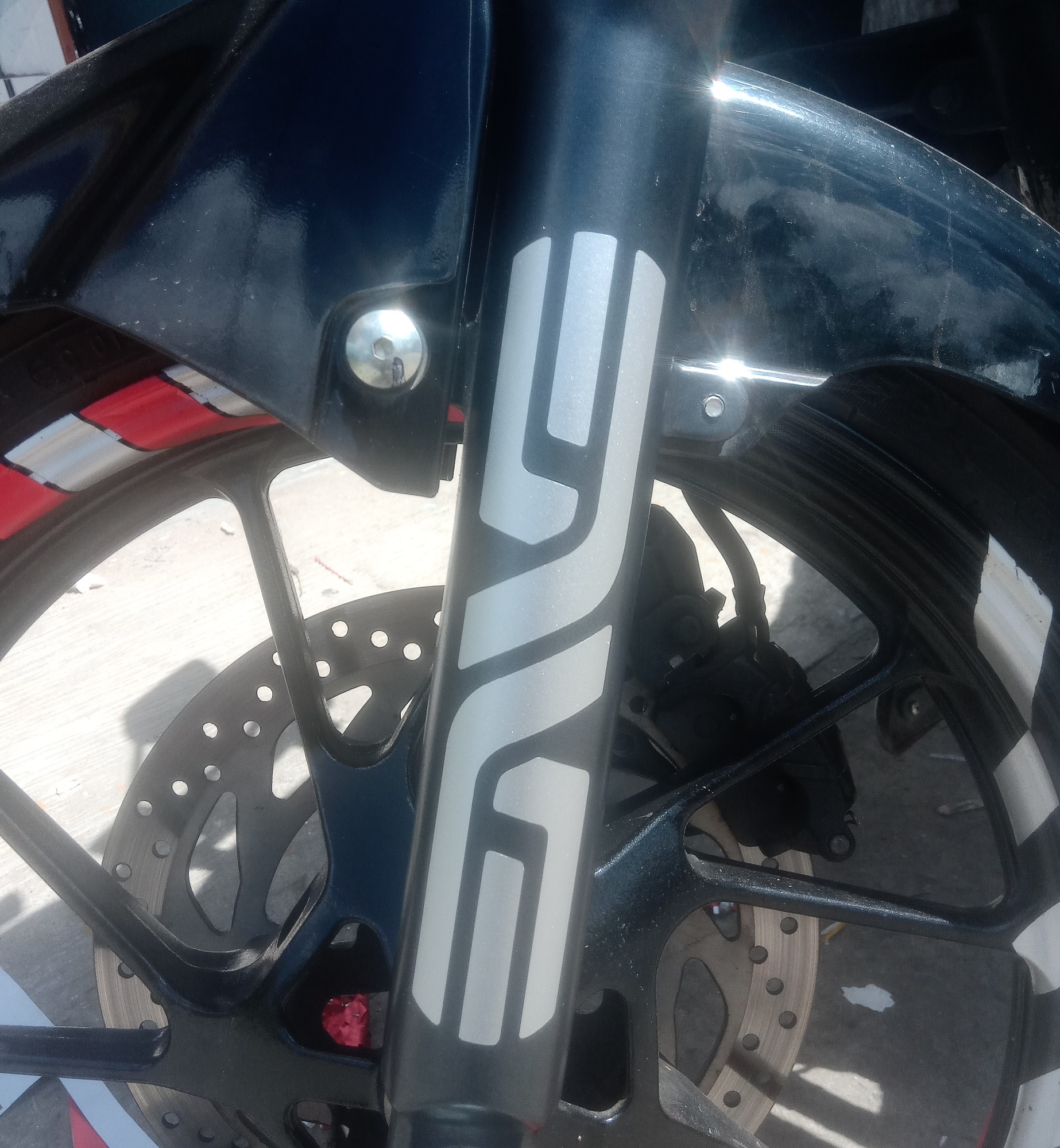 Red Suspension Sticker for Bike | Daraz.com.bd