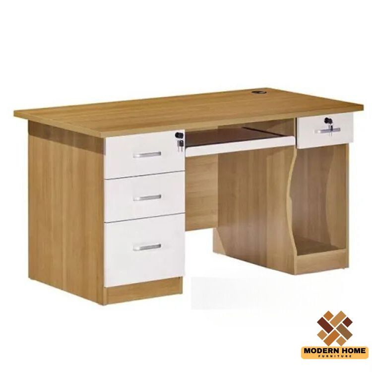 Modern Office Table with File Shelf Workstation | Laptop Computer Table ...